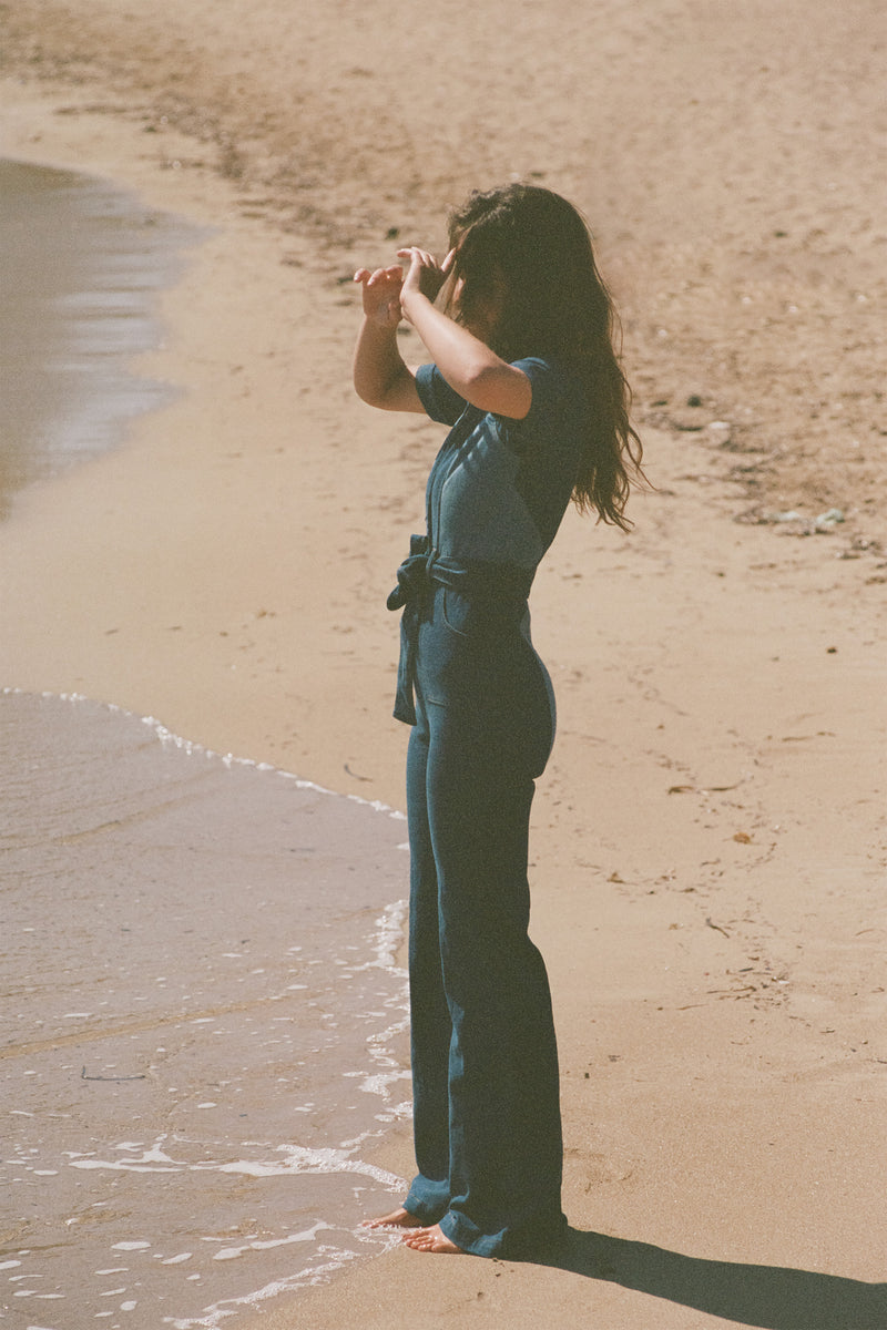 blue jean baby denim jumpsuit – stoned immaculate blue jean baby denim jumpsuit – stoned immaculate